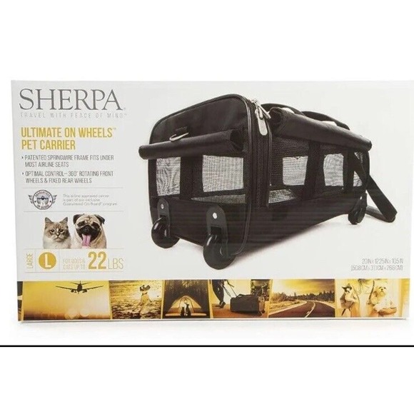 Sherpa | Dog | Sherpa Ultimate Pet Carrier On Wheels Large Airline ...